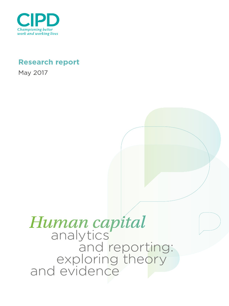 CIPD Human Capital Analytics and Reporting Tcm18 22281 | PDF | Human ...