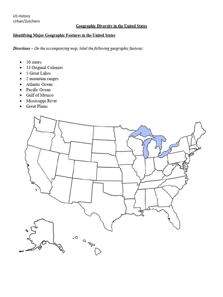 US Geographic Features & Impact | PDF