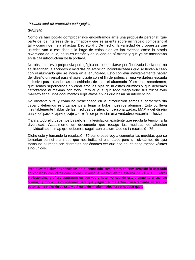 Párrafo Comodín Resolución 17 | PDF | Crecimiento personal y profesional