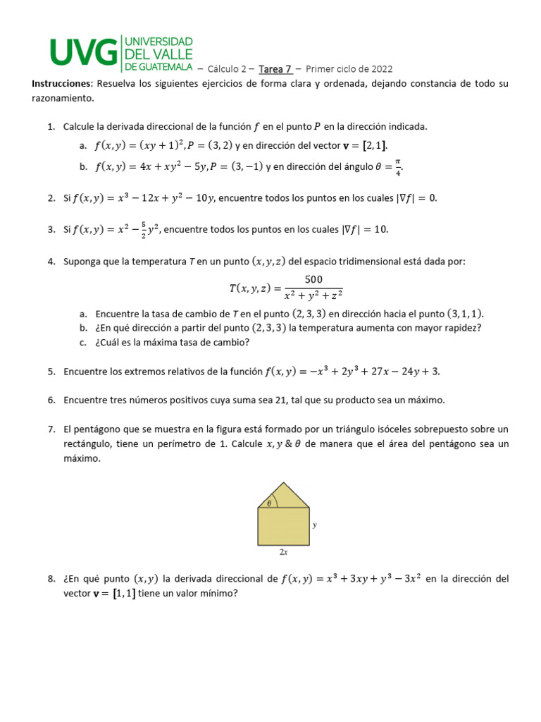 MM2001 Tarea 7 | PDF | Análisis matemático | Álgebra lineal