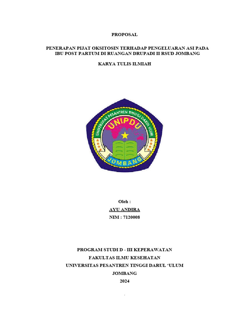 Proposal Kti Ayu Andira-1-1 | PDF