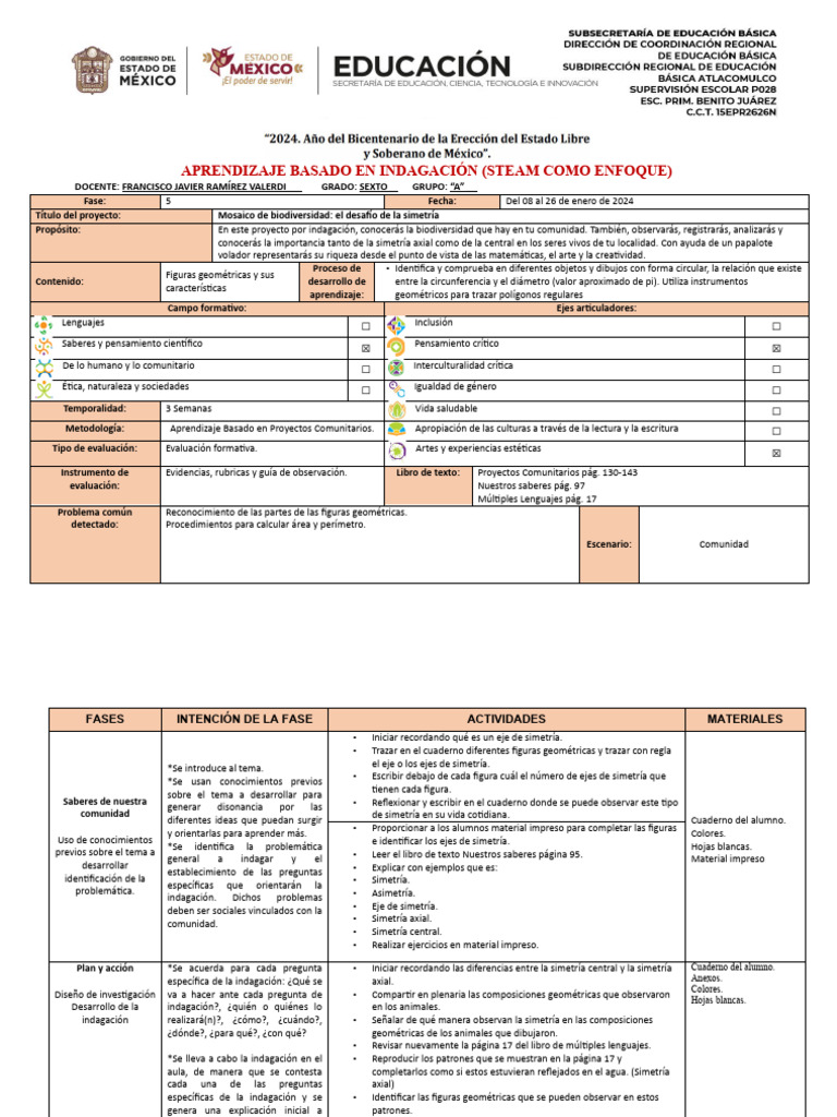 Aprendizaje Basado en Indagacion (Steam Como Enfoque) | PDF