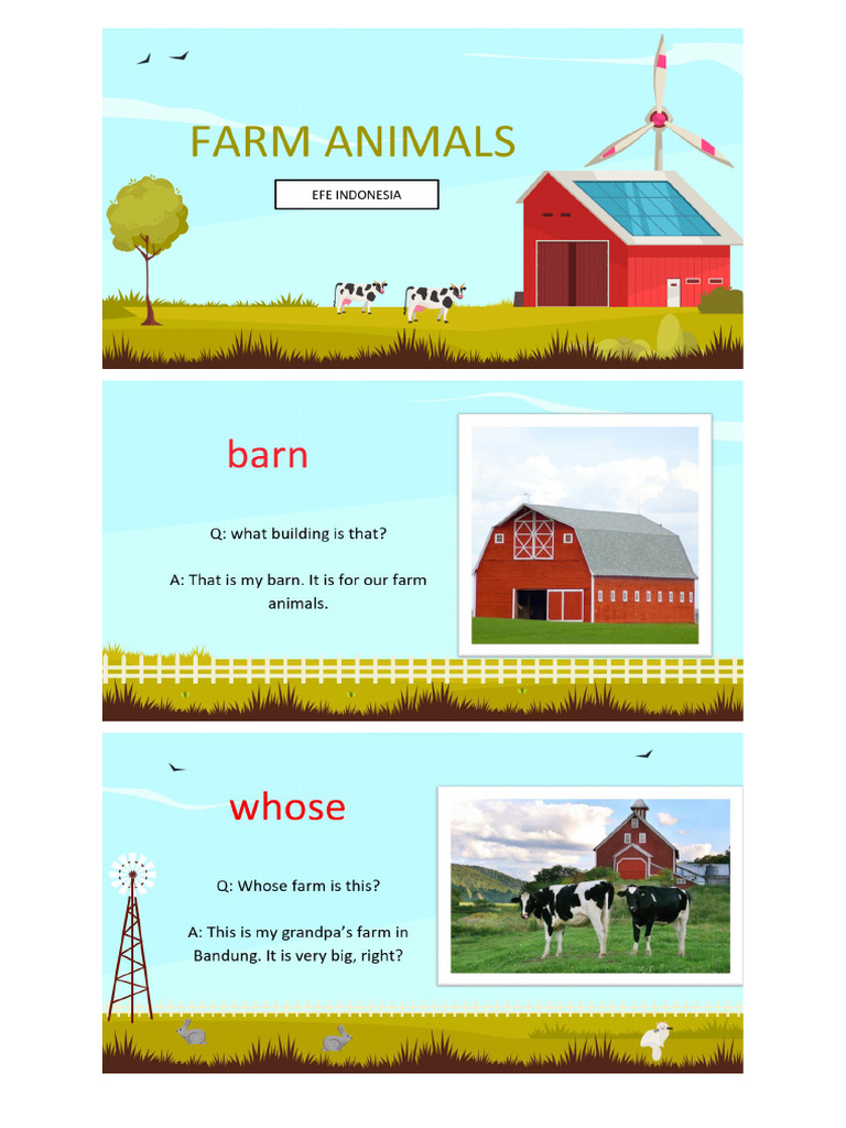 Sd-Farm Animals Conversation | PDF