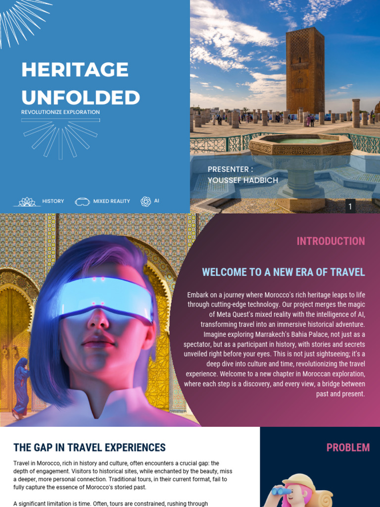 TimeLens Morocco Pitch Deck | PDF | Augmented Reality | Mixed Reality