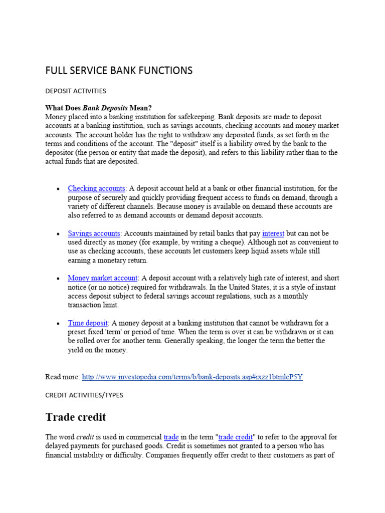 Banking Notes Deposit Activities | PDF | Finance & Money Management ...
