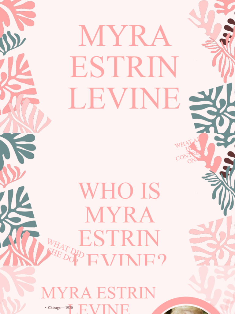 Myra Estrin Levine | PDF | Concept | Nursing