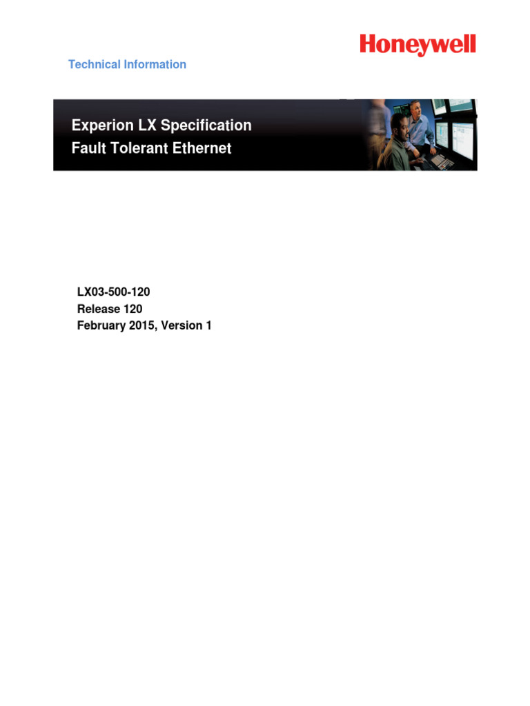 Honeywell Experion LX Specification Fault Tolerant Ethernet Spec | PDF | Computer Network ...