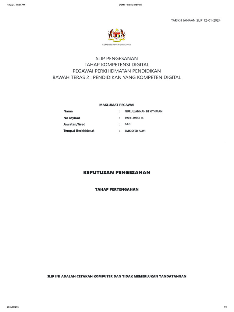 Sgmy Modul Individu Pdf