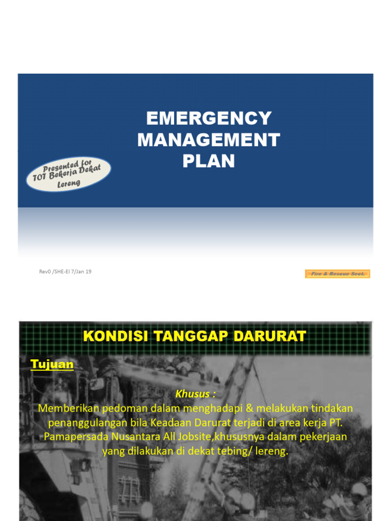 Emergency Management Plan | PDF
