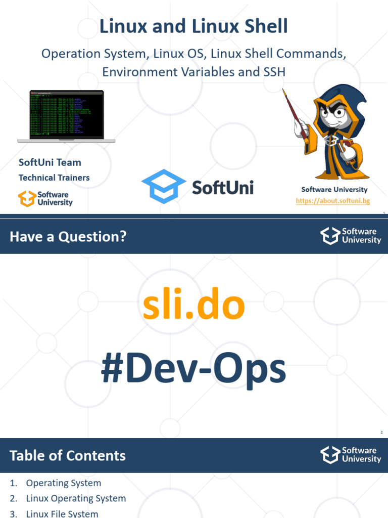 01 Linux and Linux Shell | Download Free PDF | Operating System | Linux