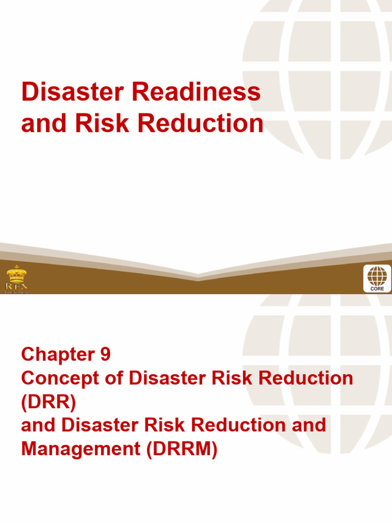 9 Concept of Disaster Risk Reduction (DRR) and Disaster Risk Reduction ...