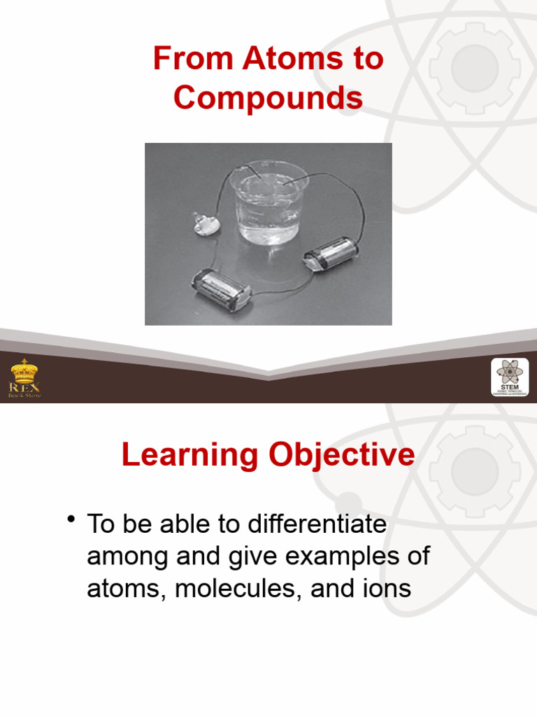 4 From Atoms To Compound | PDF | Ion | Atoms