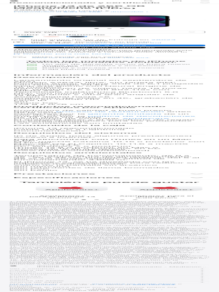 Iphone 13 de 128 GB Reacondicionado - Medianoche (Libre) - Apple (ES) 2 | PDF | Yo telefono ...