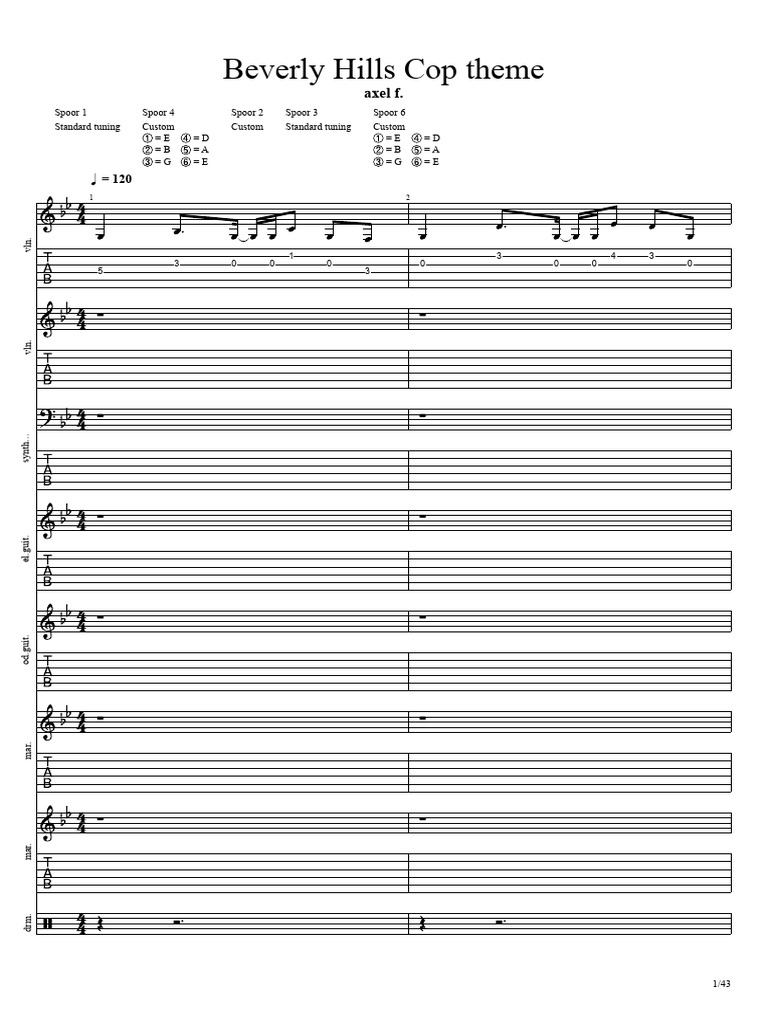 Beverly Hills Cop Theme 2 | PDF