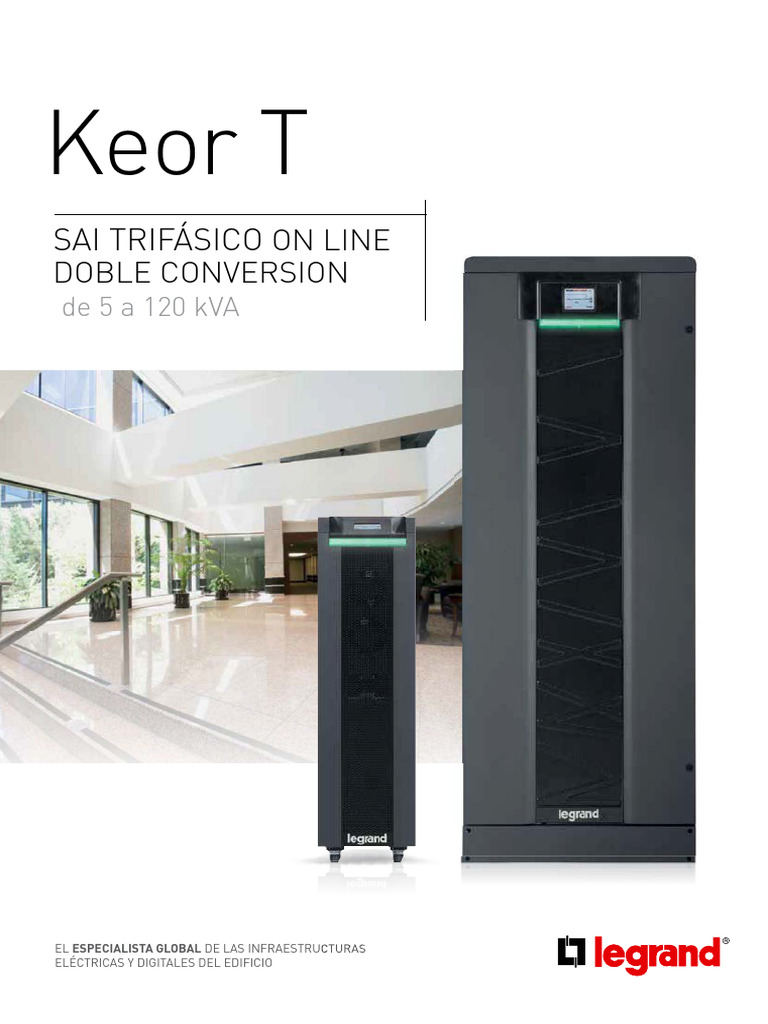 Brochure Keor-T UPS Legrand | PDF | Diodo emisor de luz | Poder (Física)
