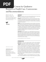 COREQ 32 Item Checklist | PDF | Focus Group | Qualitative Research