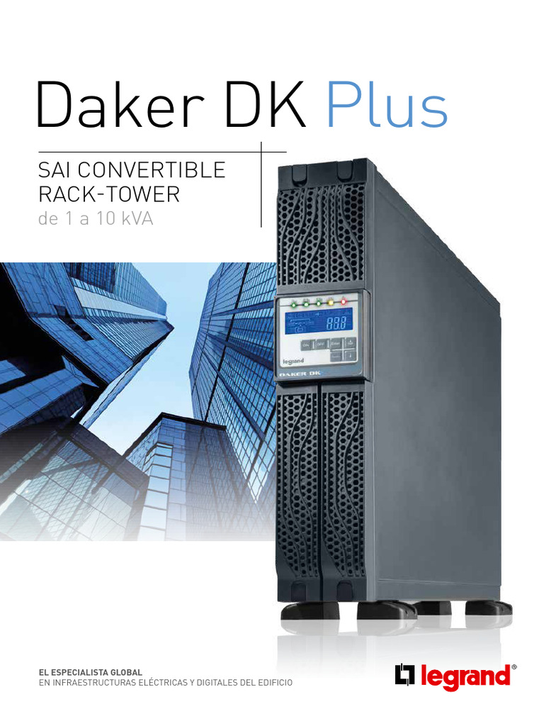 Brochure Daker Plus UPS Legrand | PDF | Relé | Ingenieria Eléctrica