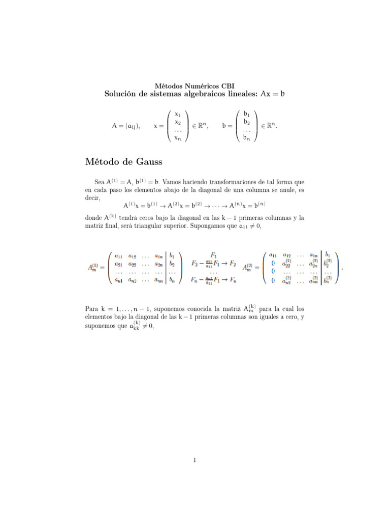 Método LU | PDF | Matemáticas De La Computación | Conceptos matemáticos