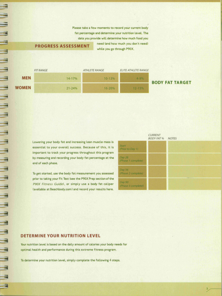 P90X Nutrition Guide 11 | PDF