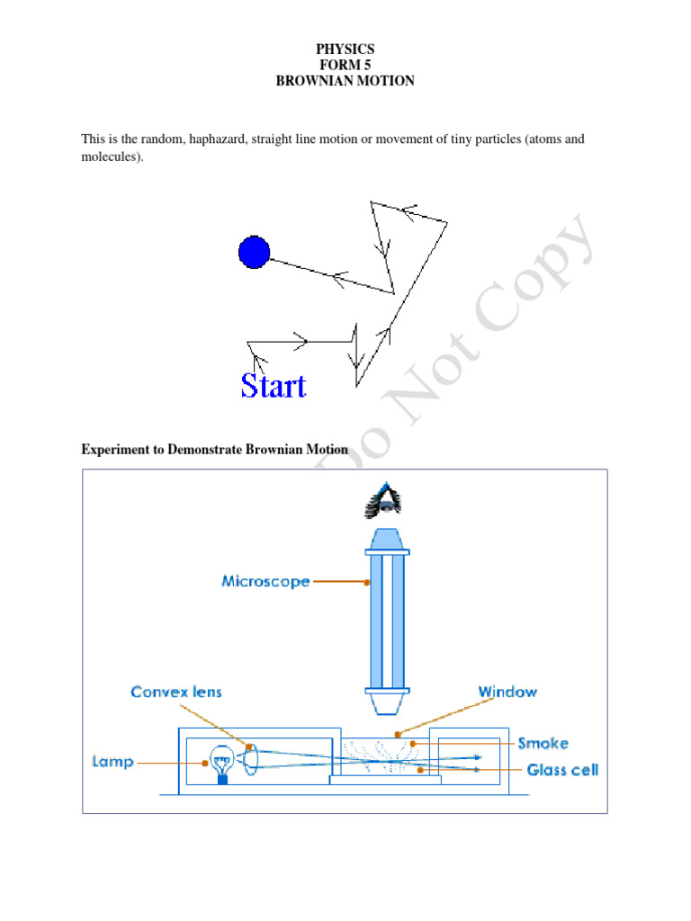 Physics Brownian Motion Pdf