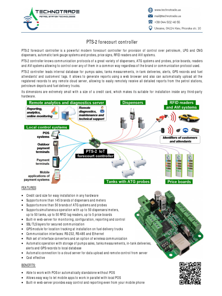 PTS 2 Forecourt Controller Leaflet | PDF