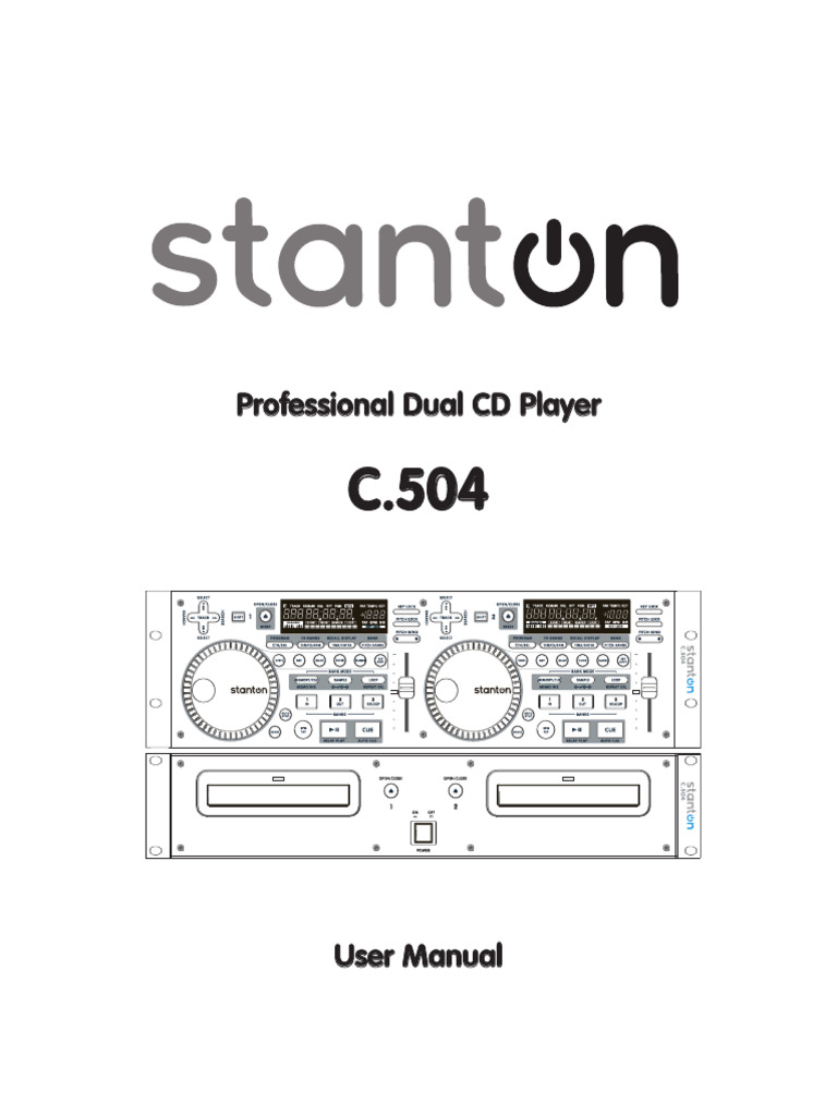 Stanton C.504 8117 | PDF | Ac Power Plugs And Sockets | Compact Disc
