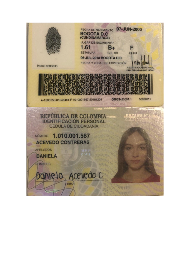 cedula daniela | PDF