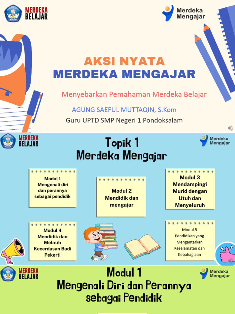 Aksi Nyata Topik Merdeka Mengajar | PDF