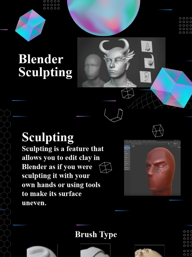 Blender Sculpting Tools | PDF | Vertex (Geometry) | Sphere