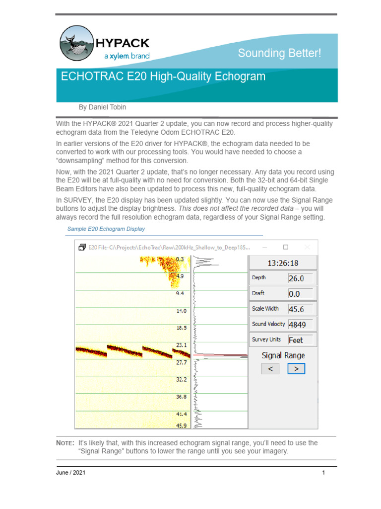 Echotrac E20 | PDF | Home & Garden | Computers