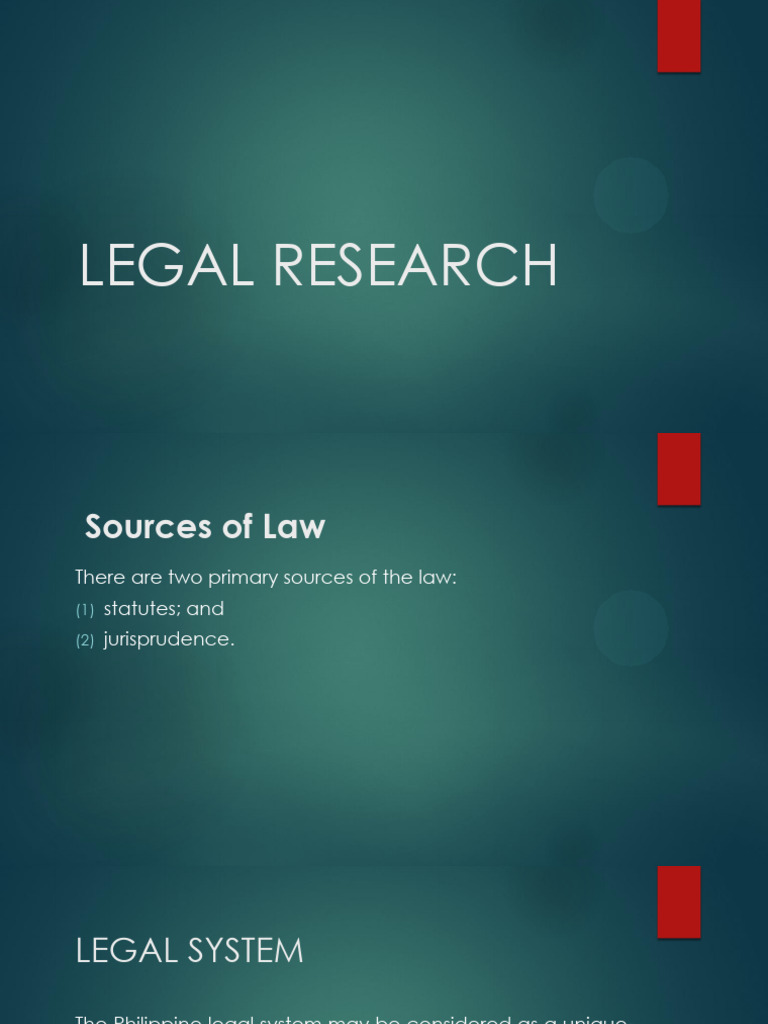 Legal Research - Lecture2 | PDF | Precedent | Case Law