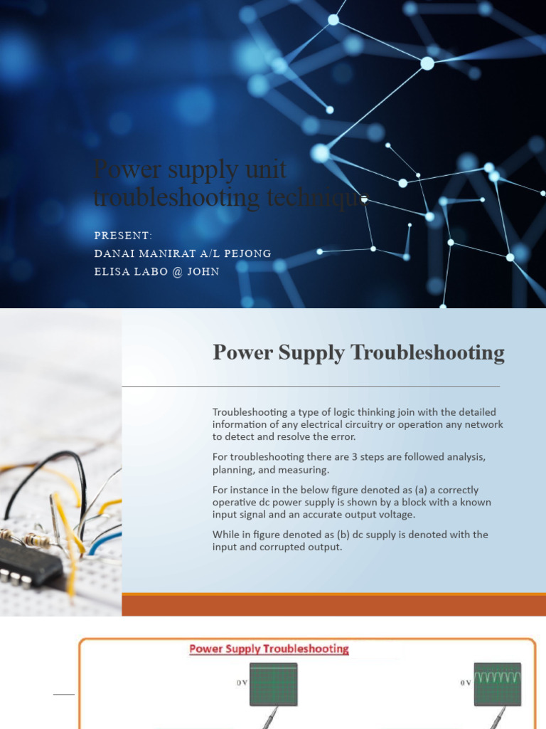Psu Trubleshooting Tech | PDF | Electrical Network | Power Supply