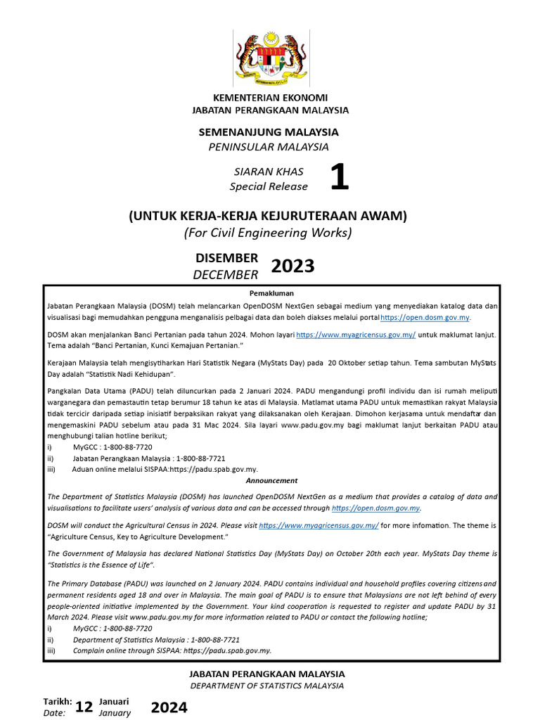 Siaran Khas 1 (SM) Disember 2023 | PDF