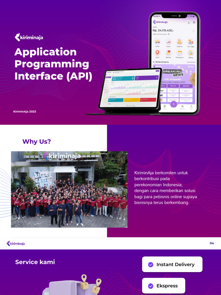 API KiriminAja untuk Pengiriman Efisien | PDF