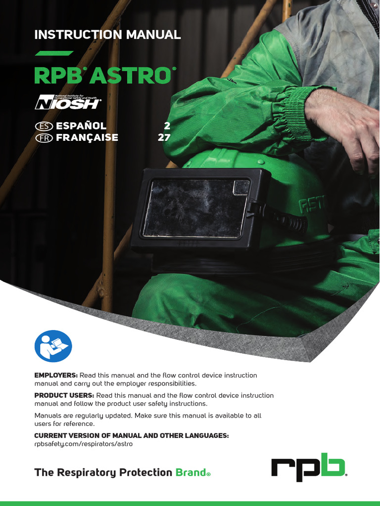 RPB Astro NIOSH Instruction-Manual R13 ES | PDF | Administración de ...