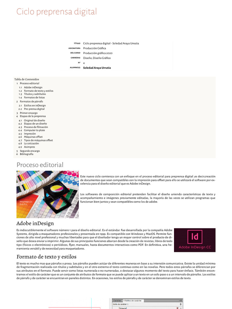 Ciclo Preprensa Digital - Casiopea | PDF