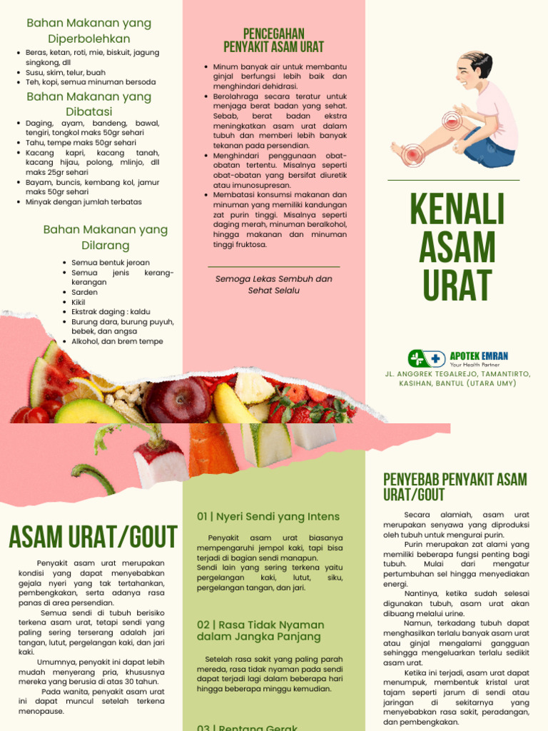 Pencegahan dan Gejala Asam Urat | PDF