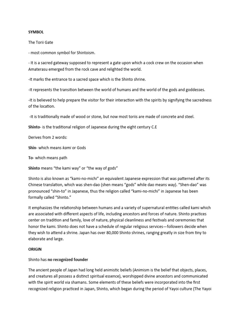 Shinto | PDF | Shinto | Religious Faiths