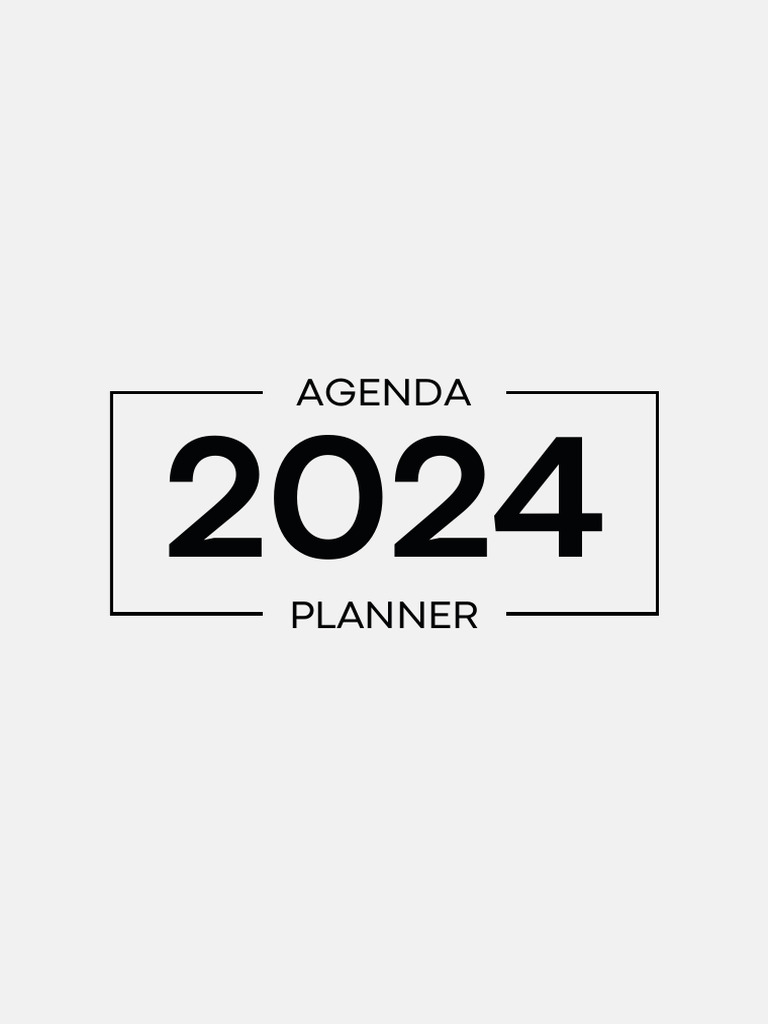 Documento A4 Agenda Planner Minimalista Blanco y Negro - 20240109 - 022239 - 0000 | PDF