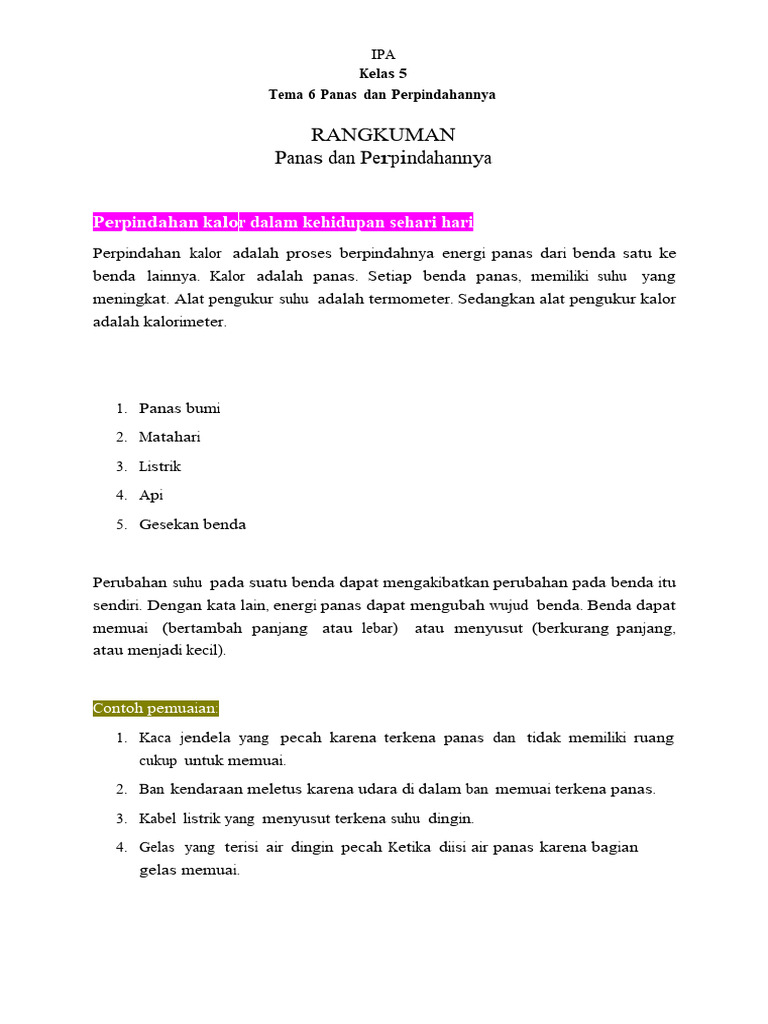 Perpindahan Kalor: Konduksi, Konveksi, Radiasi | PDF | Sains & Matematika