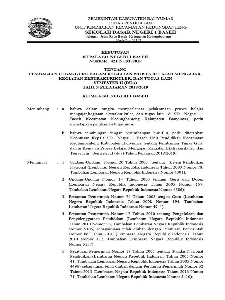 SK PBM 2018-2019 Sem 2 | PDF