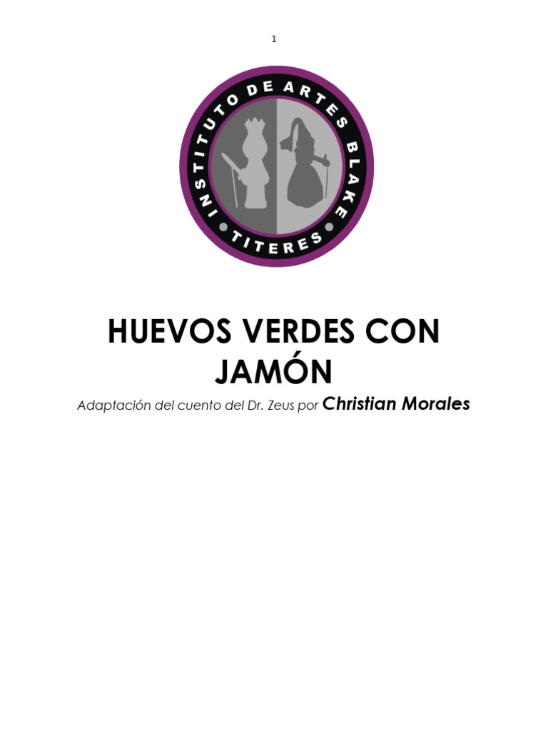 Huevos Verdes Con Jamon para Titeres | PDF