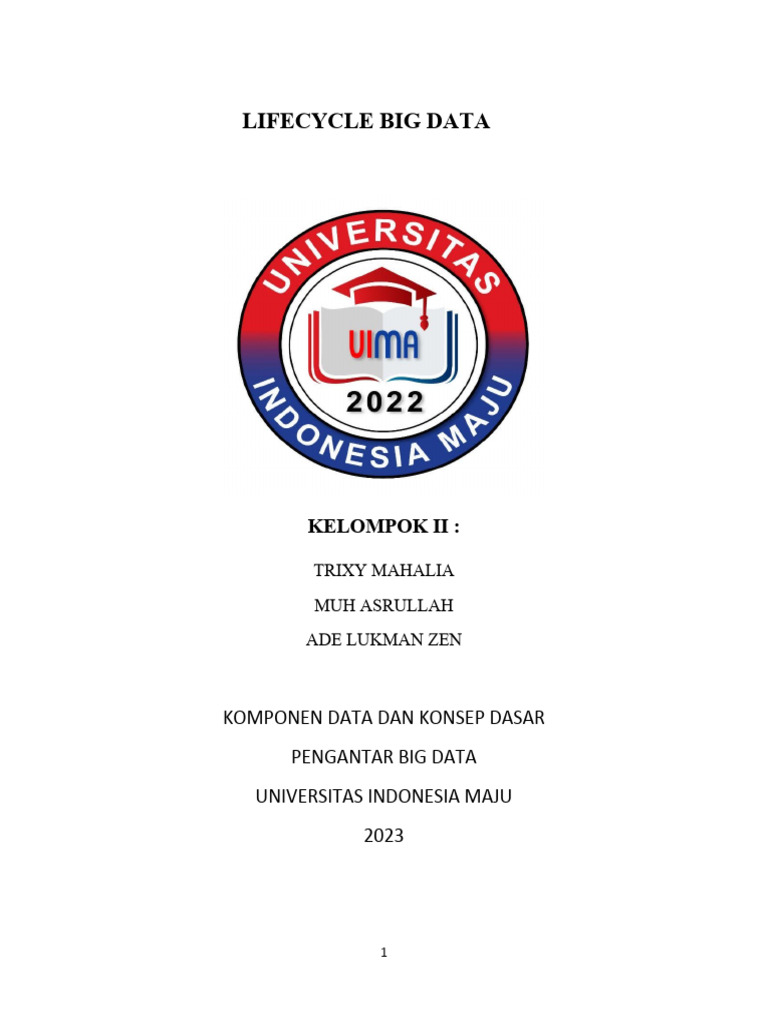 MAKALAH LIFE CYCLE BIG DATA (AutoRecovered) | PDF