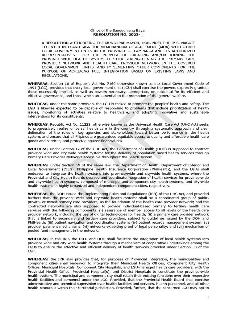 SAMPLE moa rhu 10 2023 | PDF | Health Care | Health System