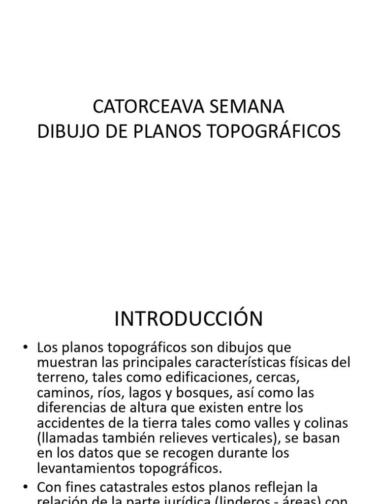 Semana15 Dibujo Planos Topo | PDF | Topografía | Dibujo