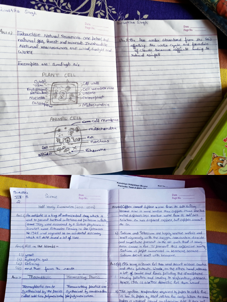 Exam Done by Swastika singh roll no 2 class 8 B | PDF