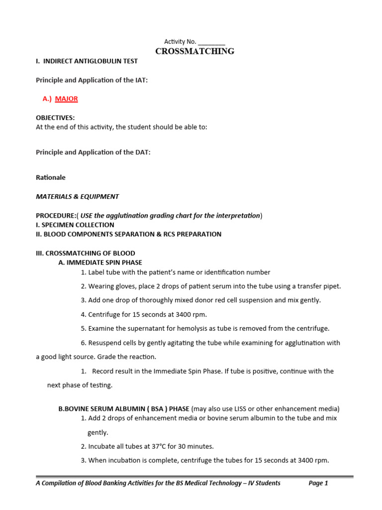 4 IAT and DAT | PDF | Blood Plasma | Clinical Pathology