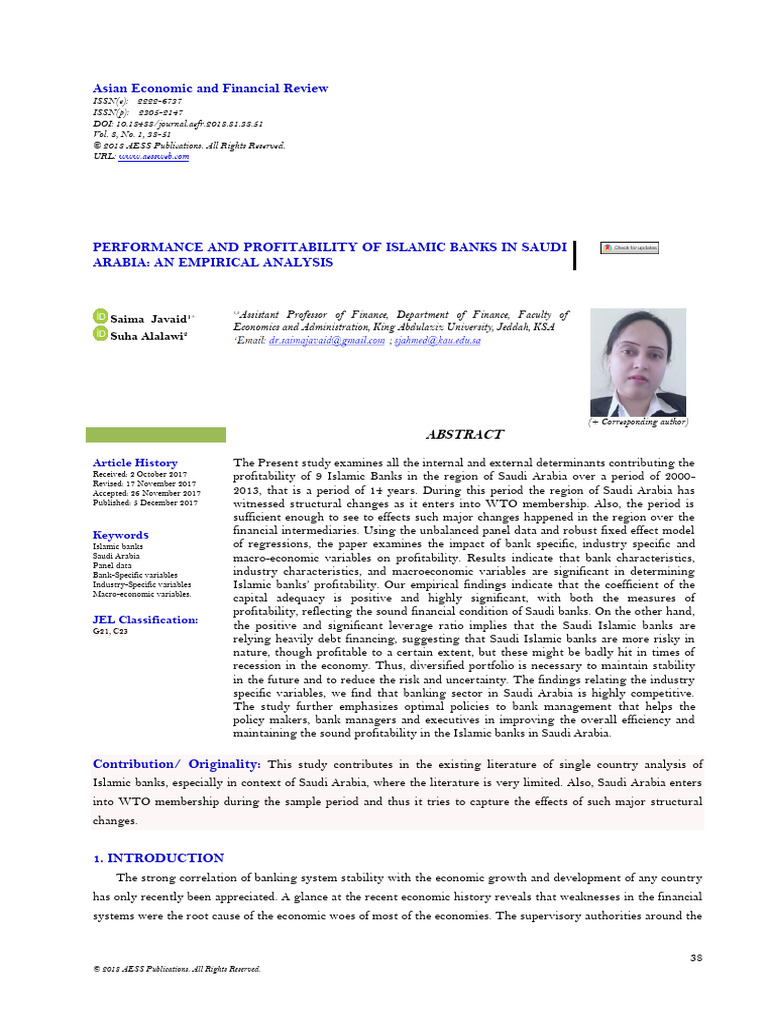 Saima Javaid | PDF | Banks | Economic Growth