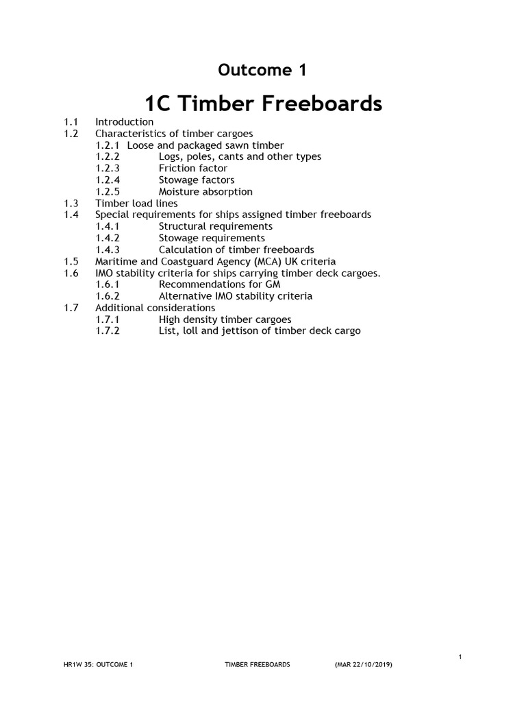 1c Timber Freeboards | PDF | Friction | Ships