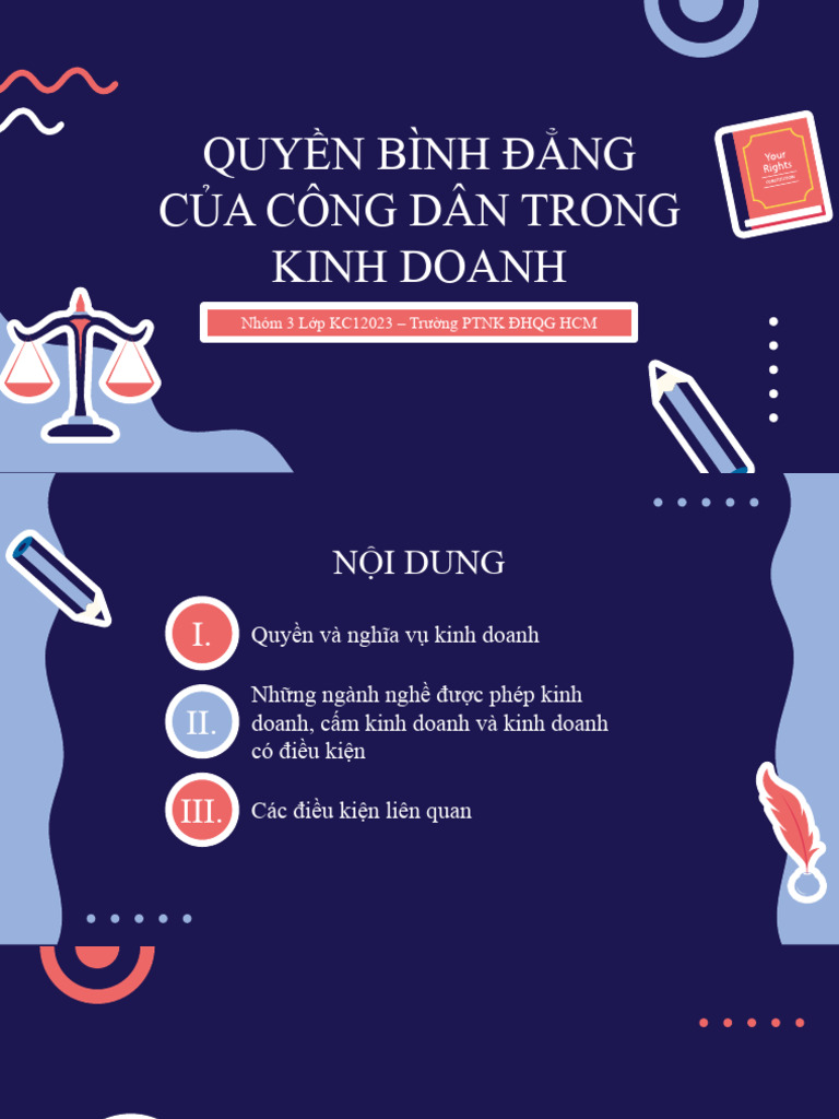 (GDCD 12) Quyền bình đẳng trong kinh doanh | PDF